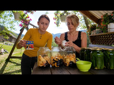 We Made SO MANY Homemade Preserves! | Family Picnic & Village Life 🌿