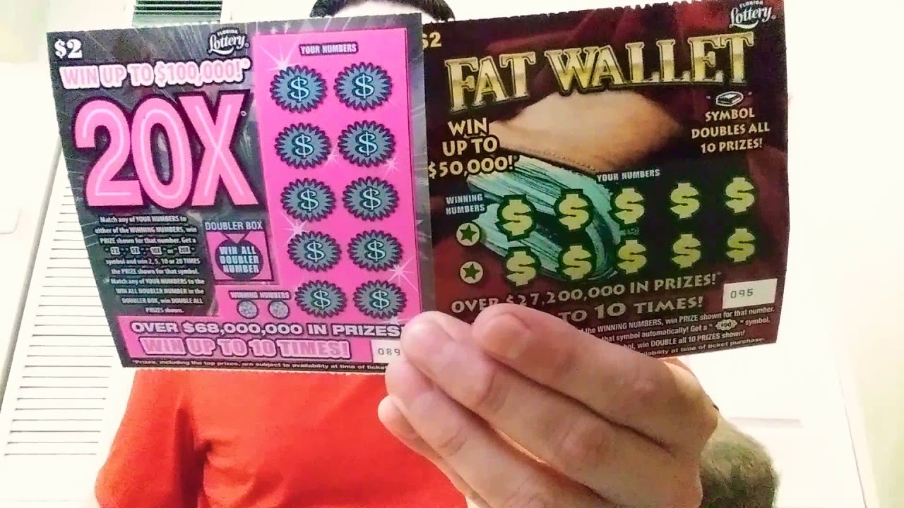 ***NEW** Lottery scratch off (20X, FAT WALLET!) - YouTube