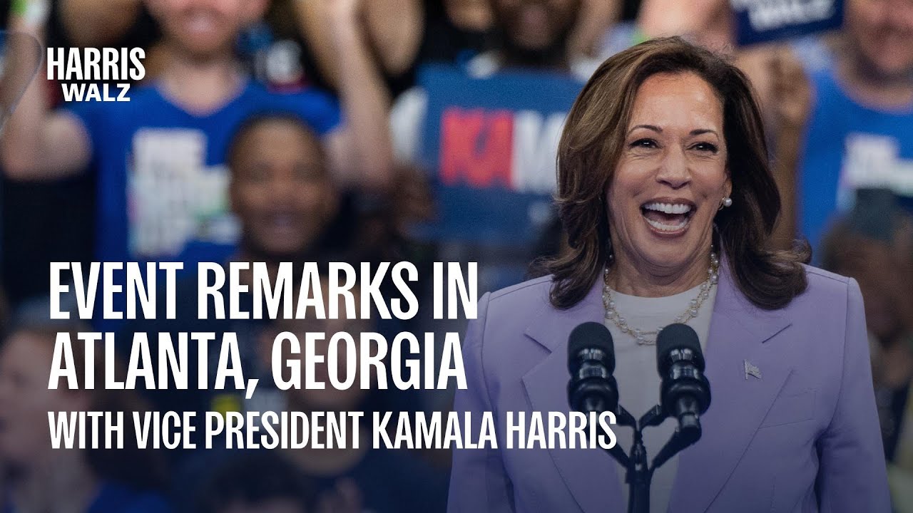 Vice President Kamala Harris Live from Atlanta, Georgia - YouTube