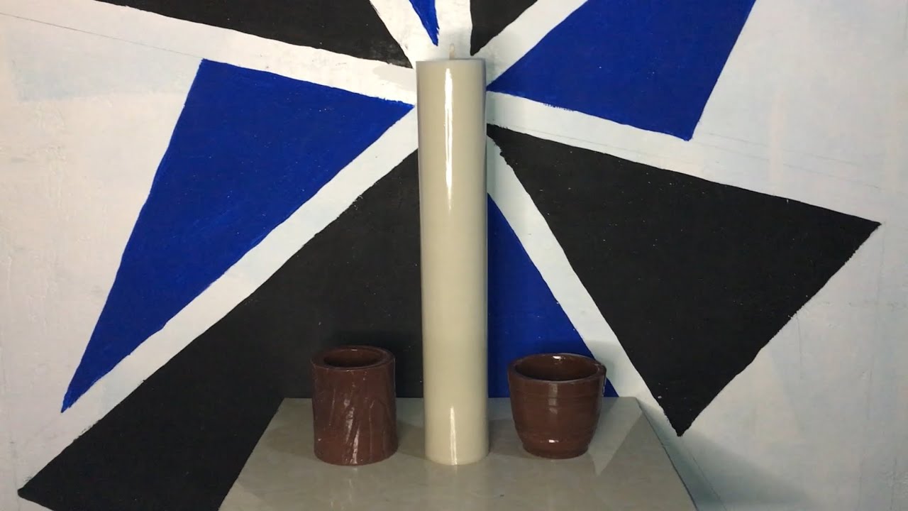 DIY candle for Holy week..Good Friday - YouTube