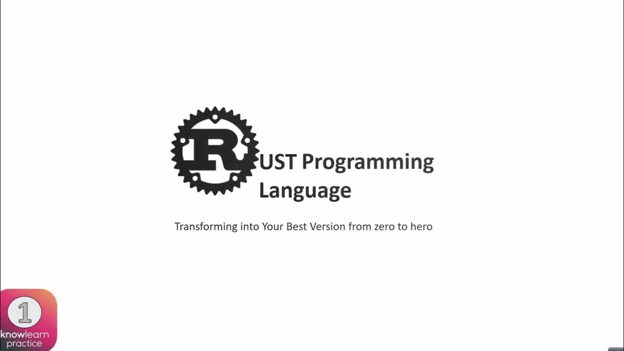 Introduction To Rust Programming Language Series Part 1 Rustprogramming Rustcommunity Youtube