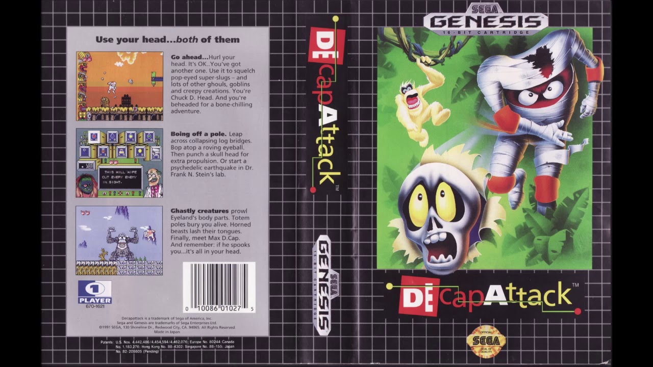 DEcap Attack Starring Chuck D. Head (Megadrive): 07 - Level 5 - YouTube