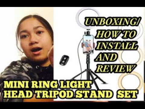 HOW TO SETUP RING LIGHT TRIPOD WITH PHONE STEP BY STEP/REVIEW AND ...