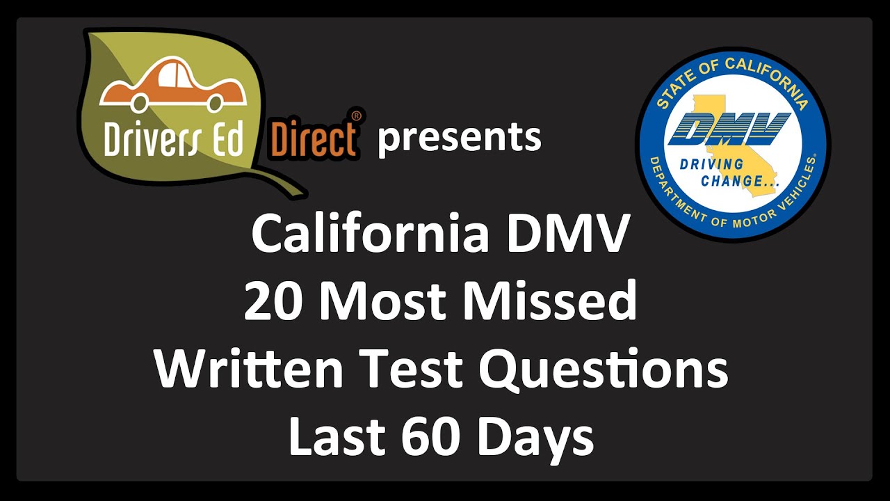 DMV Test 2025 🖤 Top 20 Most Chosen WRONG Answers in the Last 60 Days 🖤 ...