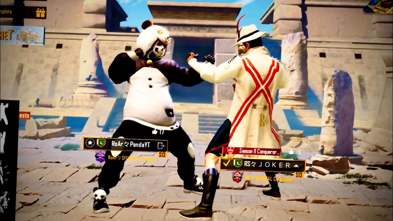 10 years old Cute Panda vs RS Joker 1v1 tdm m416 fight | cute panda ...