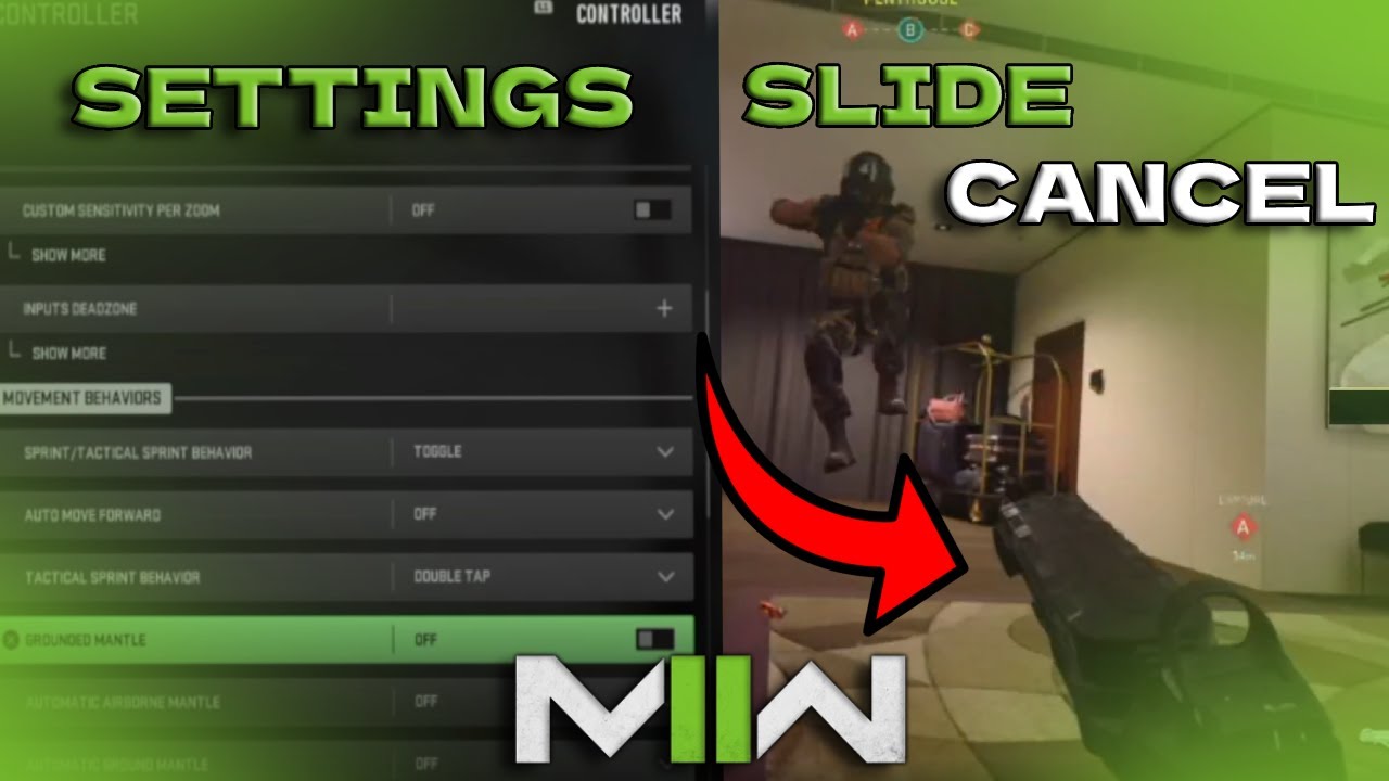 How to SLIDE CANCEL in MW2! | BEST Settings in Modern Warfare 2 - YouTube