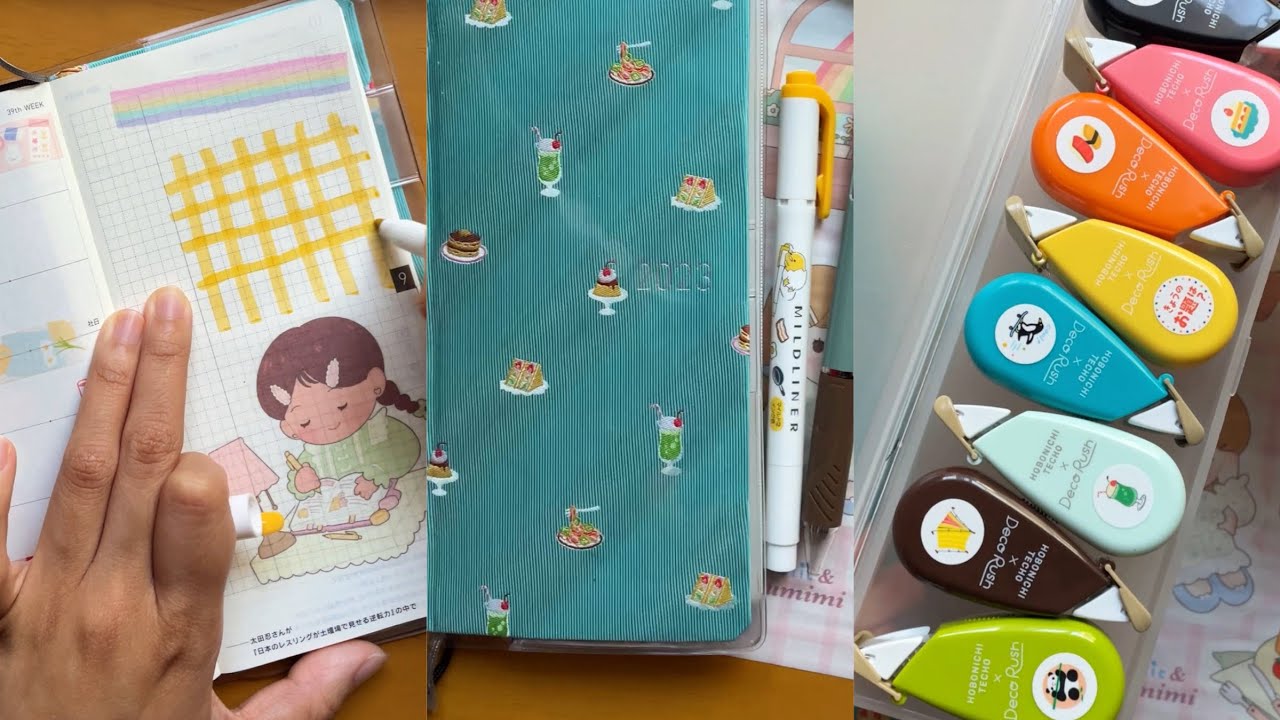 Hobonichi Weeks Journal With Me (asmr / real time) 🍒 Daily Life Theme 🎀 ...