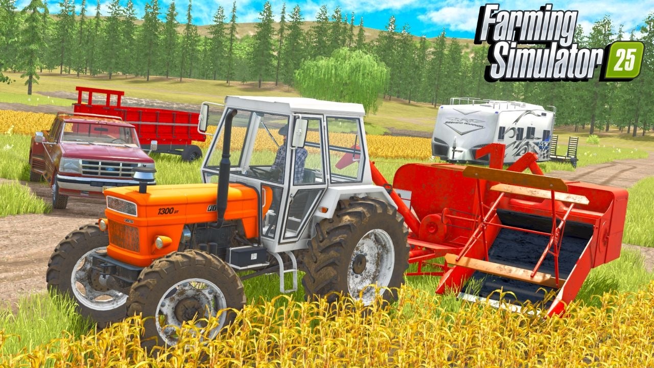 I Harvest With The OLDEST Harvester? | Farming Simulator 25 - YouTube