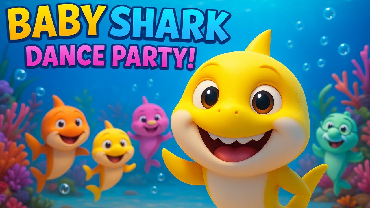 Baby Shark Dance Party | 3D Animated Kids Song & Sing-Along - YouTube