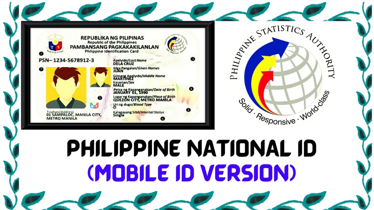 "MOBILE VERSION Ng Philippine National (Philsys) ID" - YouTube