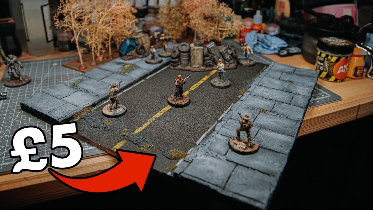 I Made These Modular Tabletop Road Tiles For Less Than £5 - YouTube