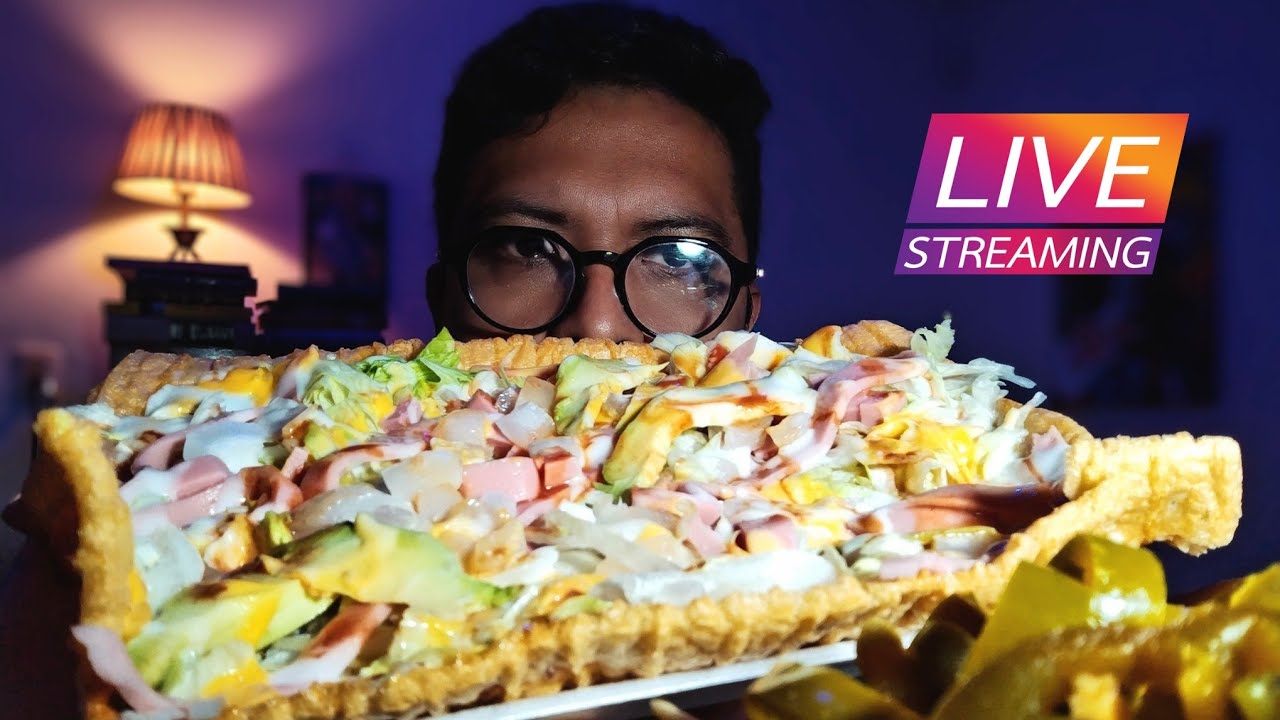 Liam ASMR está en vivo / ASMR comiendo chicharrón preparado y nachos ...