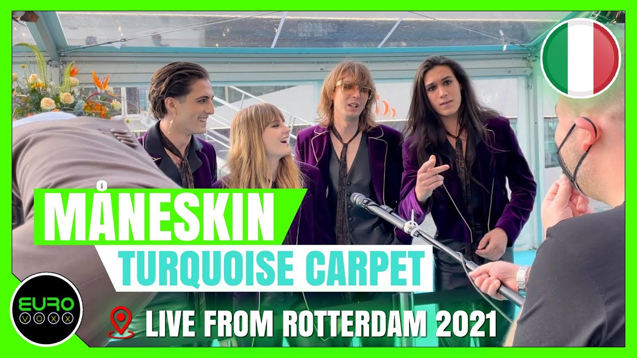 ITALY EUROVISION 2021: Måneskin - Zitti E Buoni (TURQOUISE CARPET ...