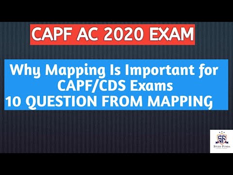 CAPF AC 2020 EXAM - 10 QUESTIONS FROM MAPPING IN CAPF /CDS 2019 - YouTube