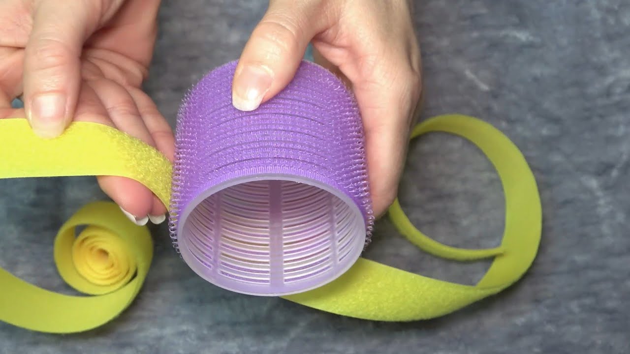 Velcro Sounds ~ ASMR ~ Purple Velcro Roller With Yellow Velcro Strap ...
