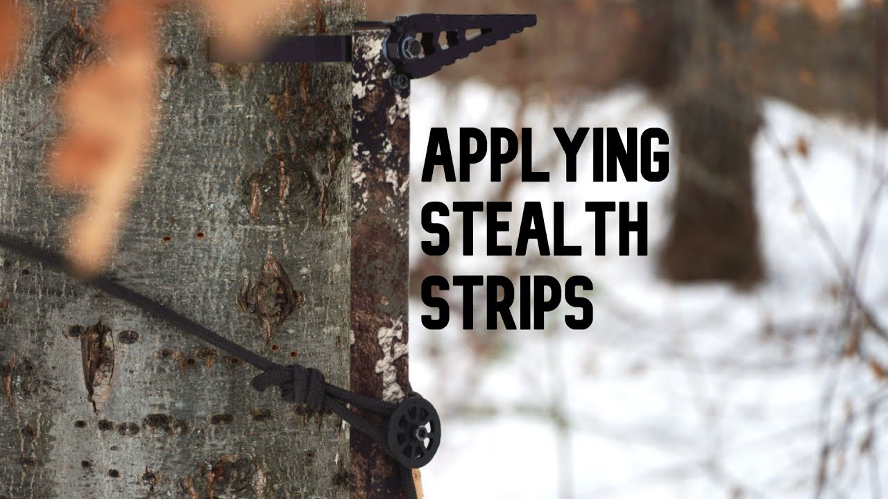 How To Apply Stealth Strips To Lone Wolf Climbing Sticks! - YouTube
