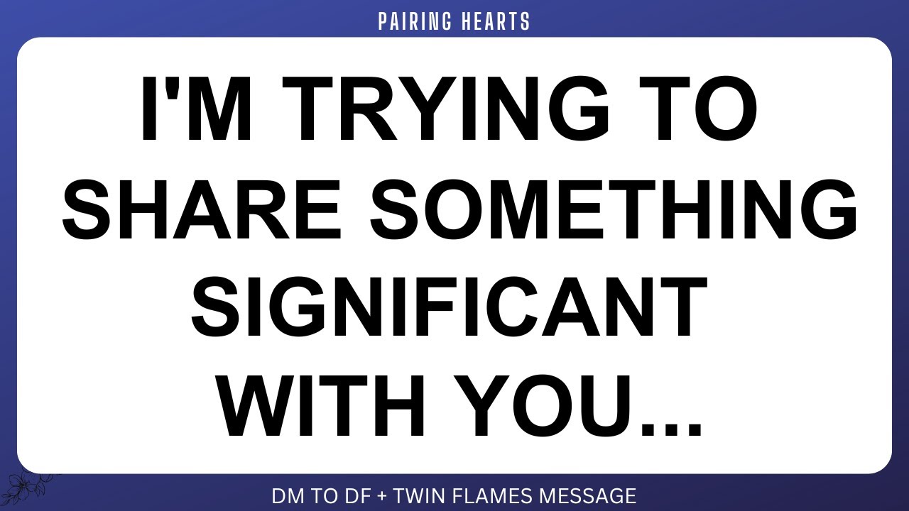 I'm trying to share something significant with you..☺️ DM DF | Divine Masculine Heartfelt ...