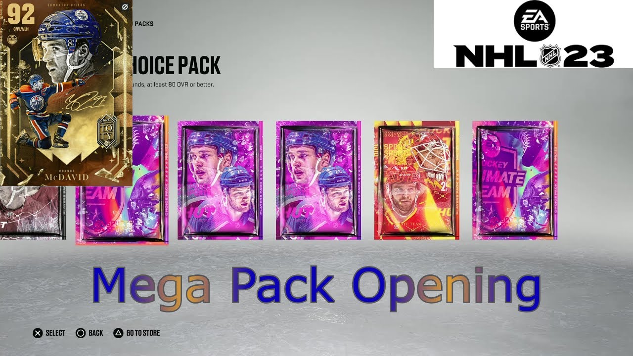 NHL 23 Hut Mega Pack Opening!! - YouTube