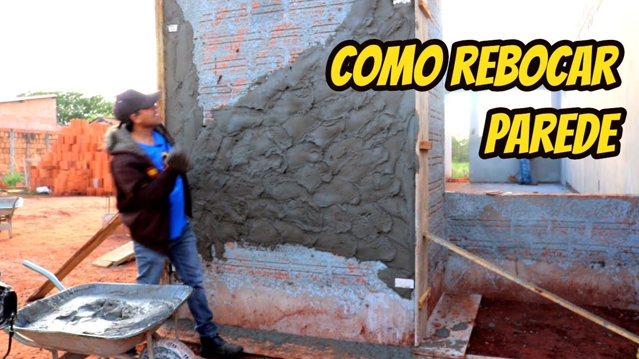Como rebocar parede passo a passo - YouTube
