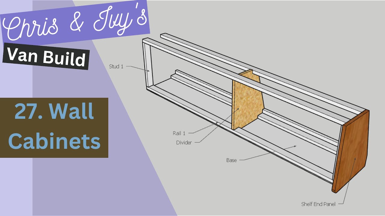 Ep27. DIY Sprinter van conversion | Building of the Wall Cabinets - YouTube