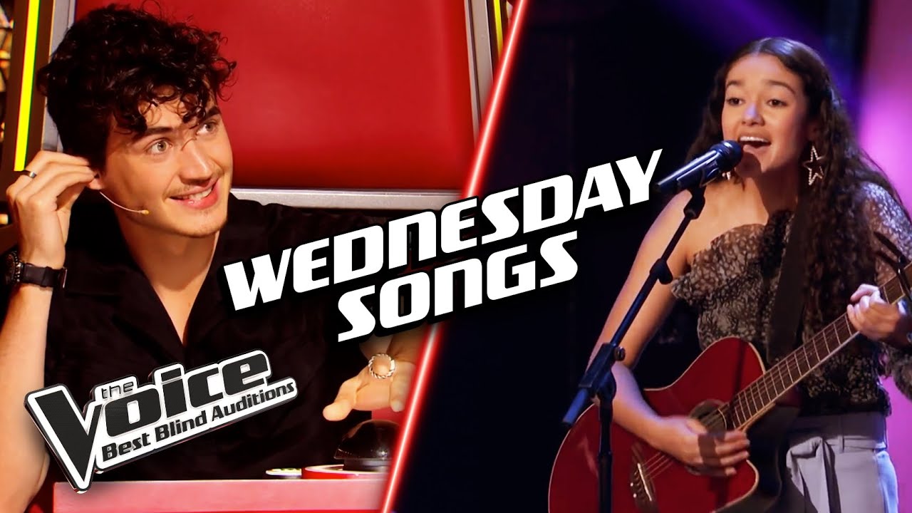 Outstanding WEDNESDAY songs | The Voice Best Blind Auditions - YouTube