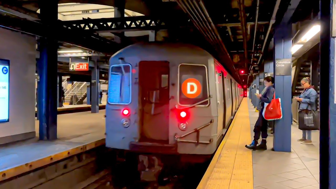 New York City Subway: Norwood-bound R68 (D) Express Train @ 59 Street ...