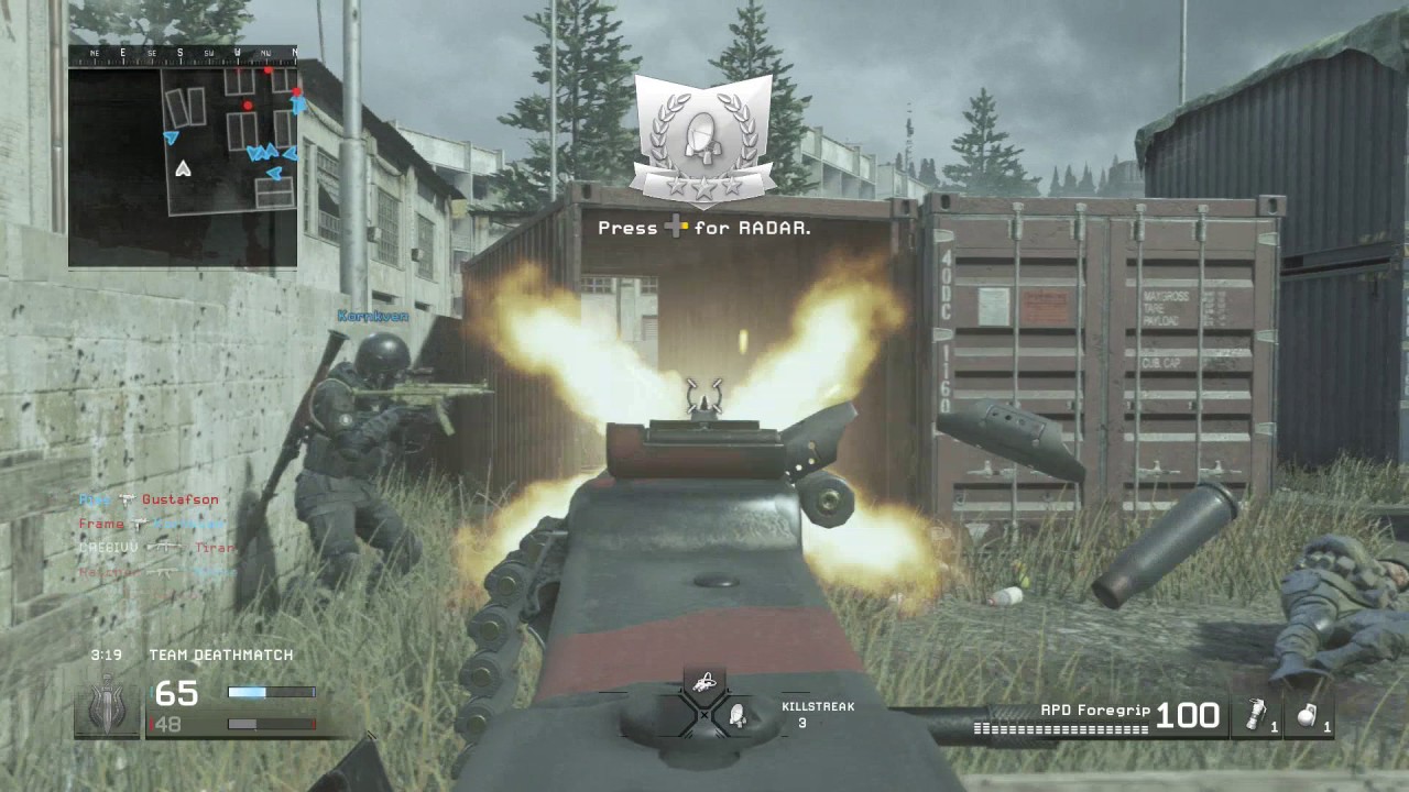 COD 4 Modern Warfare Remastered RPD Light Machine Gun Gameplay Review ...