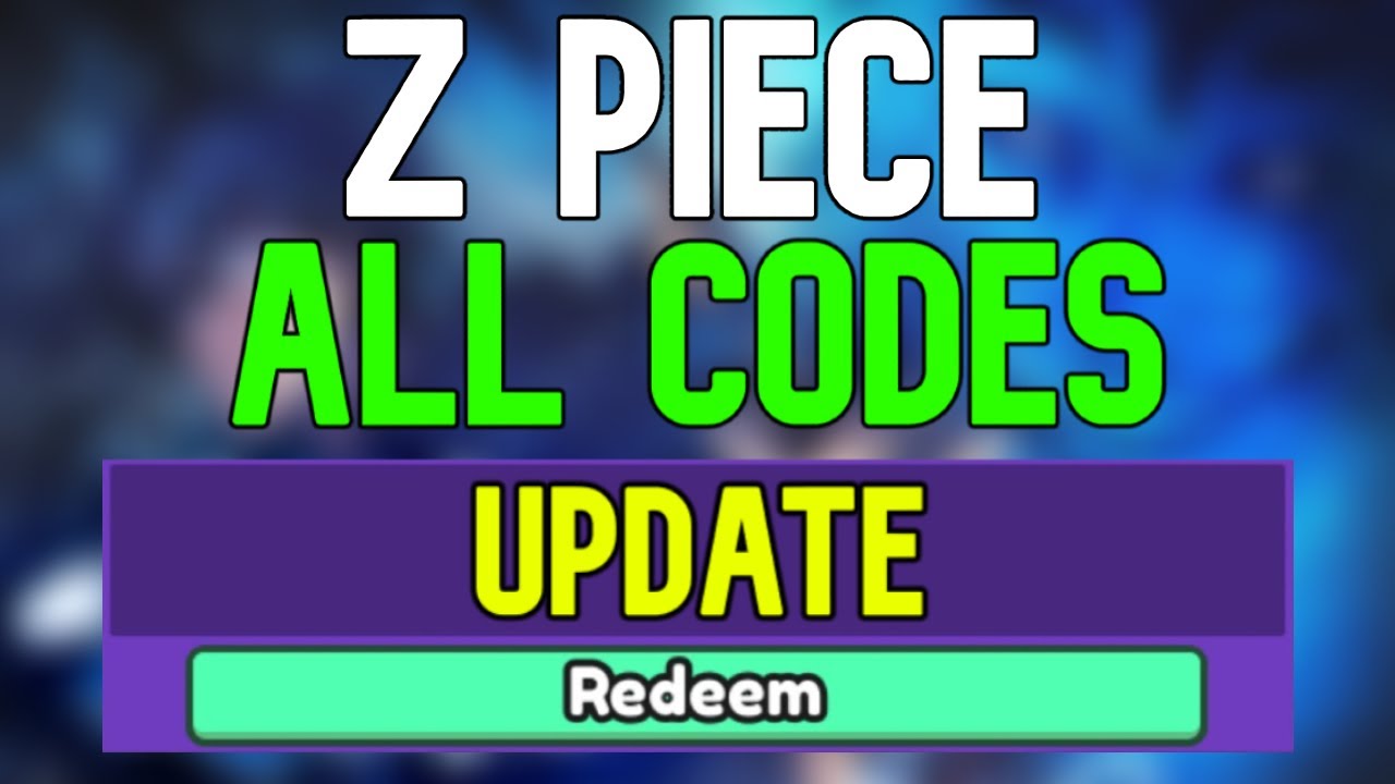 New Z Piece Codes | Roblox Z Piece Codes (January 2024) - YouTube