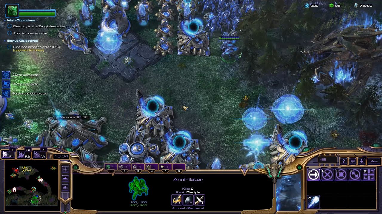 StarCraft II: Race with Destiny Campaign Mission 2 - Among the Shadows ...