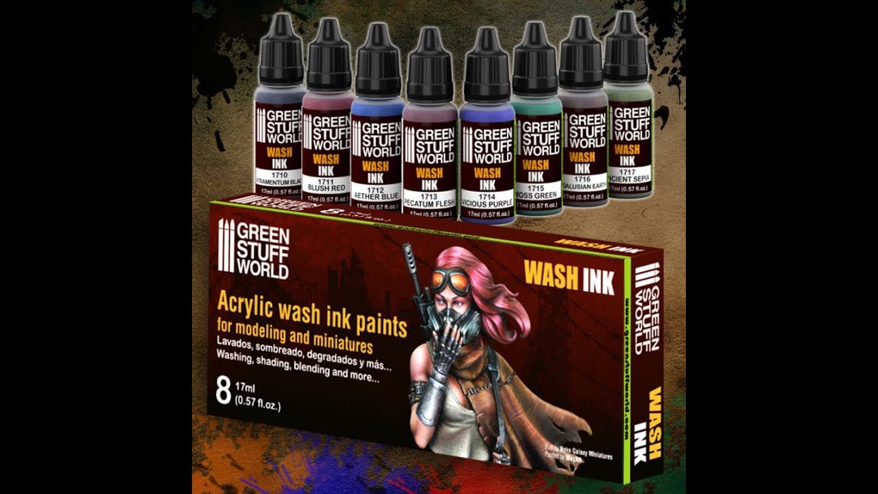 Creative: Wash Inks - Quick use showing how they work - YouTube