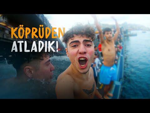 GALATA KÖPRÜSÜNDEN ATLADIK !!! (EFSANE ÇILGIN VİDEO)