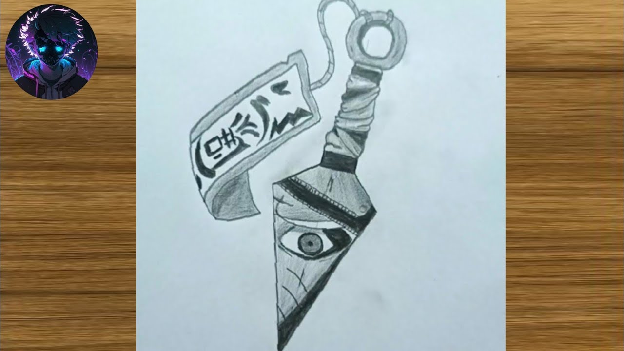 How To Draw Naruto kunai step by step || Easy anime drawing || How to ...