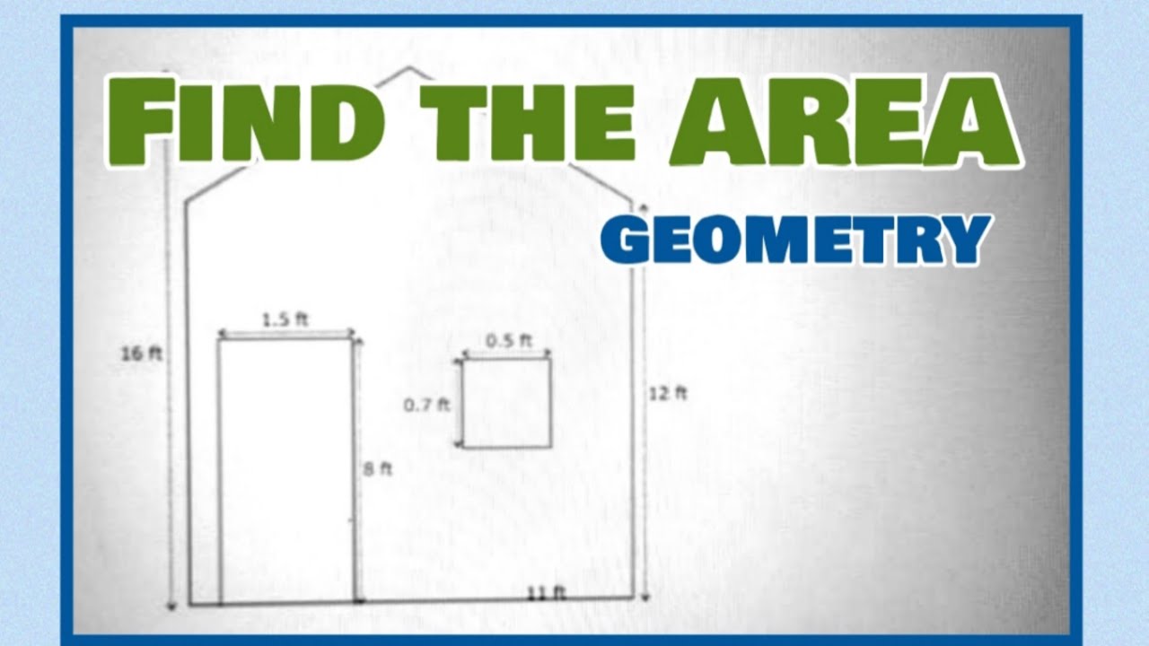 Geometry: FIND THE AREA - YouTube