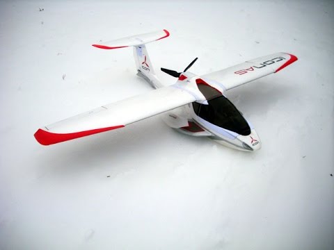 ICON A5 [Parkzone] - Erstflug im Schnee | maiden flight above a ...