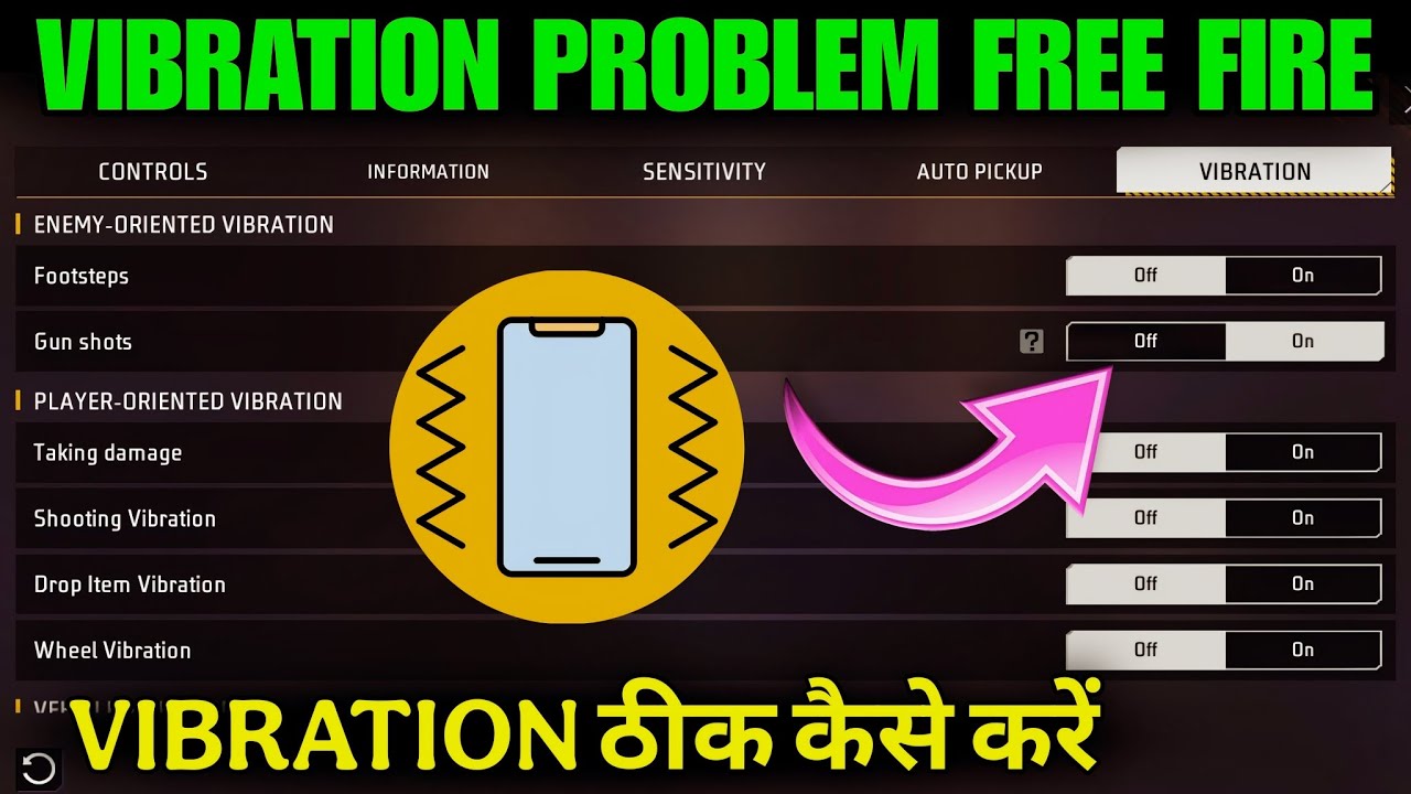 VIBRATION PROBLEM IN FREE FIRE AFTER OB48 UPDATE || VIBRATION PROBLEM ...