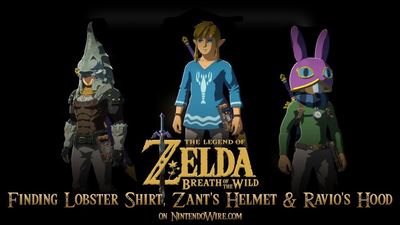 Unlock the Lobster Shirt, Zant's Helmet & Ravio's Hood | Breath of the ...