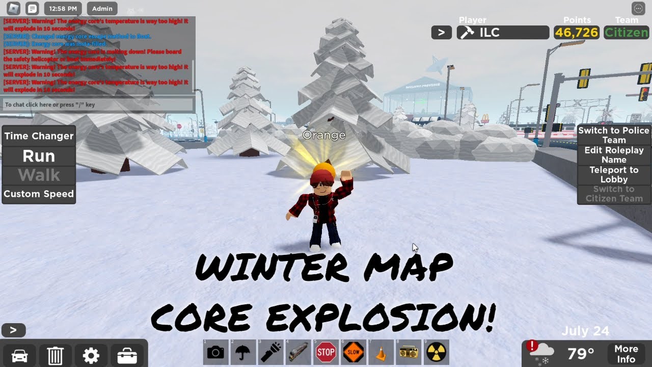 Roblox: Railway Province - Winter Map Core Explosion - YouTube