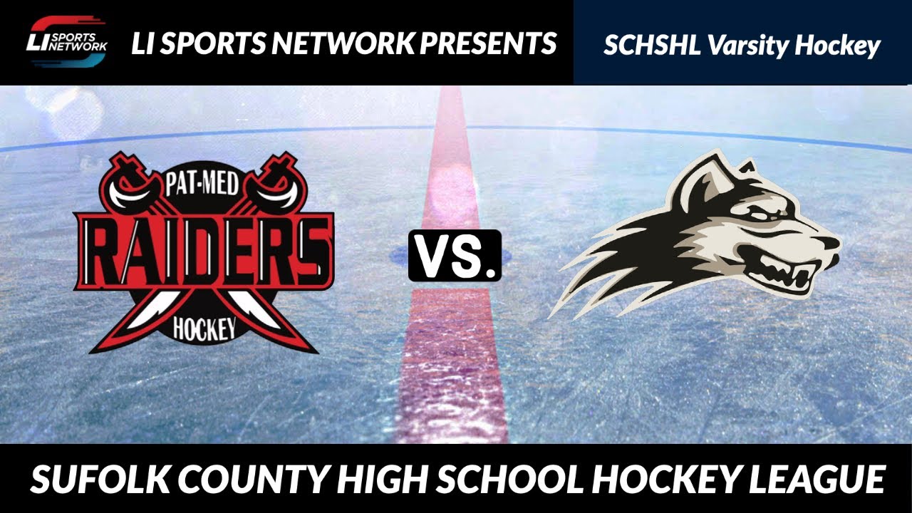 SCHSHL Varsity Hockey | Patchogue Medford vs Suffolk Ice Wolves - YouTube