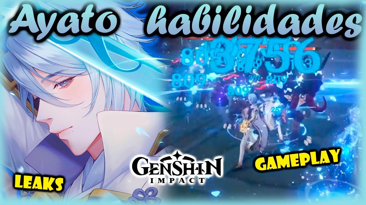 AYATO GAMEPLAY - ANIMACIONES 💦| HABILIDADES | HYPER CARRY de HYDRO ...