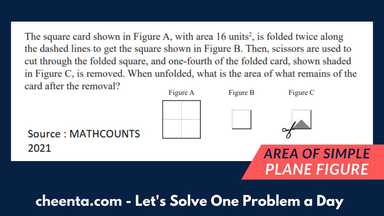 Finding the Area of Simple Plane Figure | Mathcounts 2021 Problem 11 | Cheenta North America ...