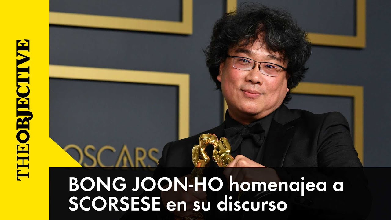 BONG JOON-HO homenajea a SCORSESE en los OSCAR 2020 - YouTube