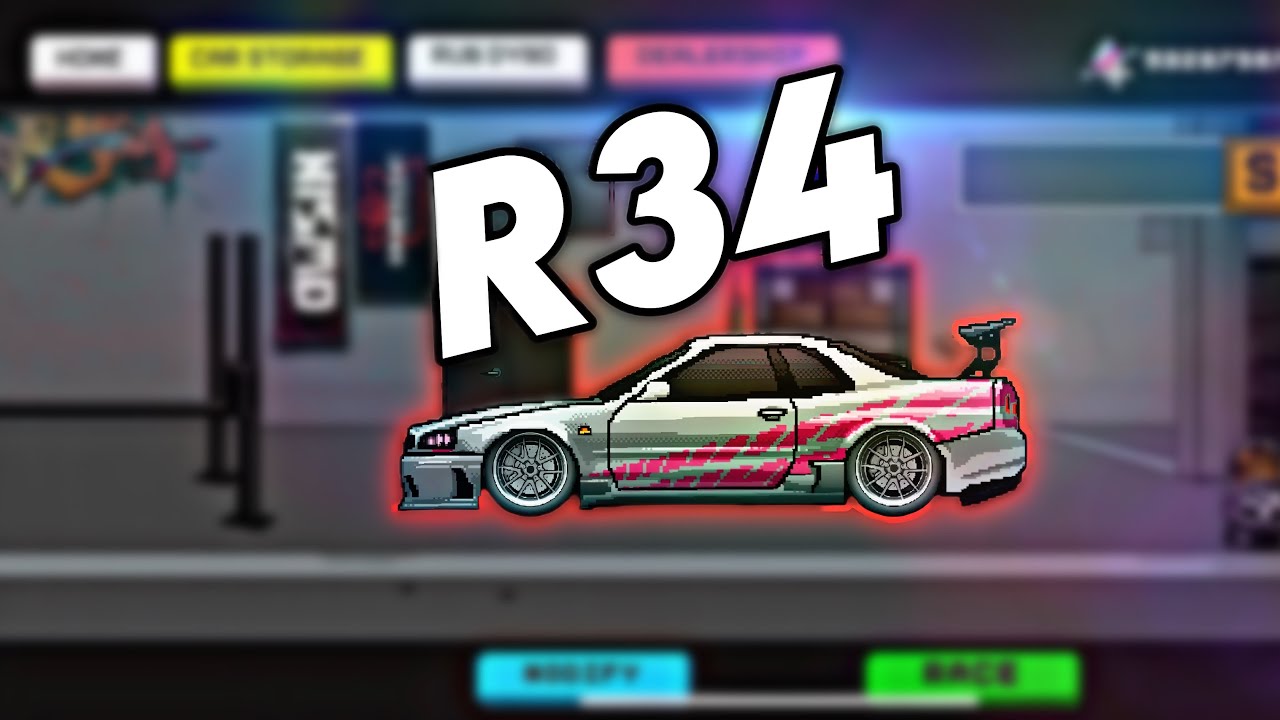 Pixel X Racer | Skyline R34 BUILD - YouTube