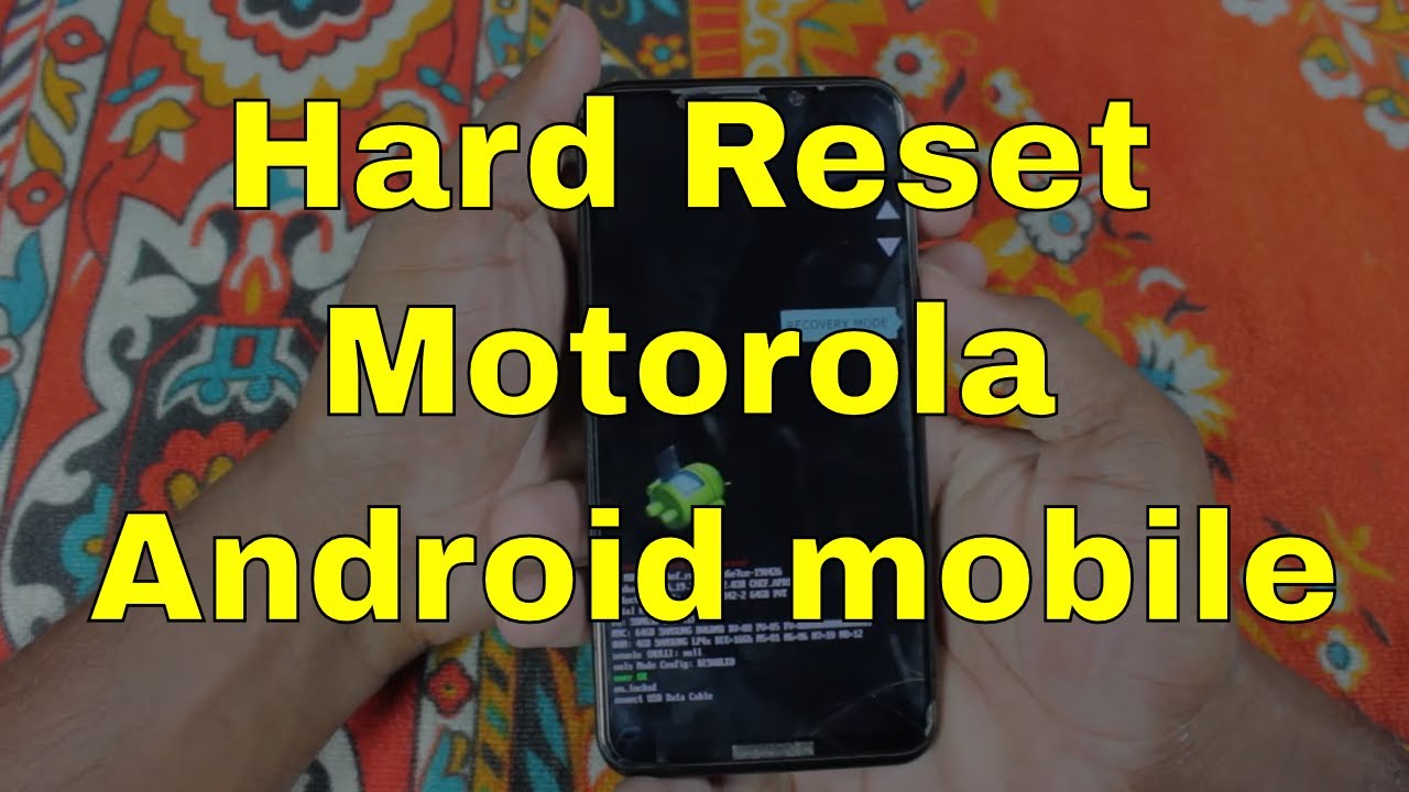 Motorola mobile Hard Reset, Factory Reset, and Password Recovery - YouTube