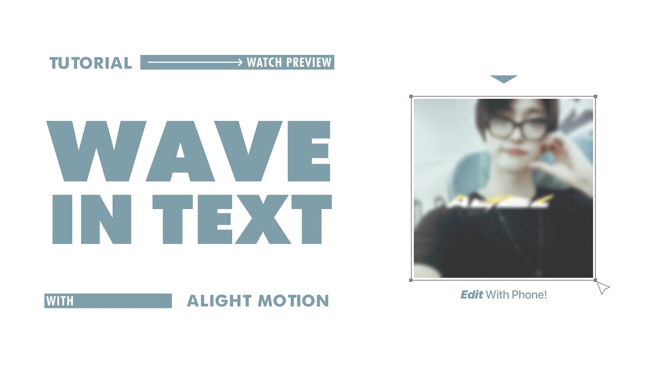 Wave in Text with Alight motion | ALIGHT MOTION TUTORIAL ☆ - YouTube