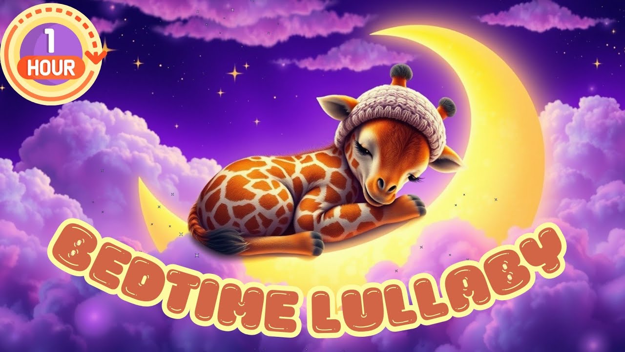 1 Hour Giraffe Lullaby | Relaxing Animal Sleep Music for Babies and ...