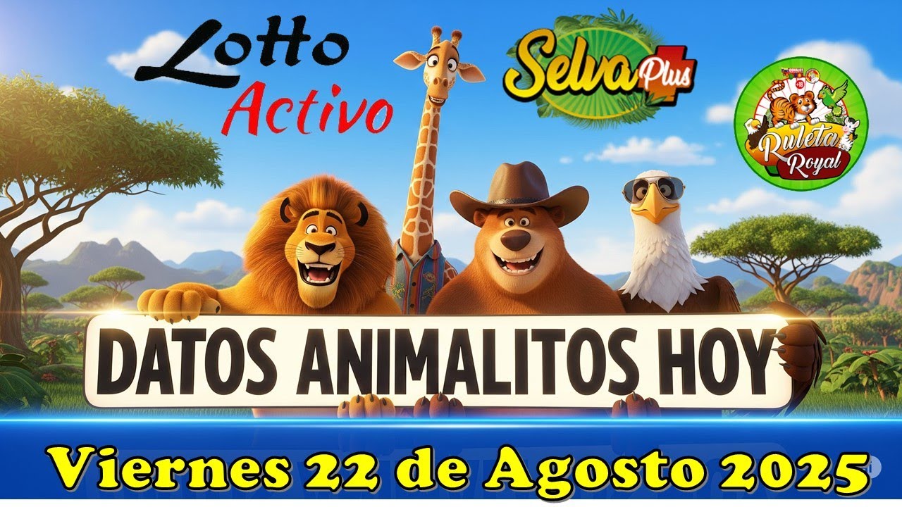 🎯 Datos Lotto Activo, La Granjita y Selva Plus para hoy 22/08/2025 🎯 ...