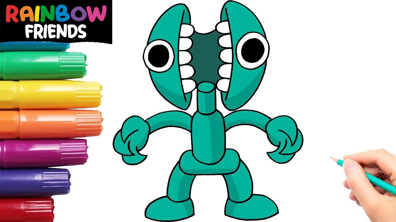 RAINBOW FRIENDS 🌈 How To Draw Teal - YouTube