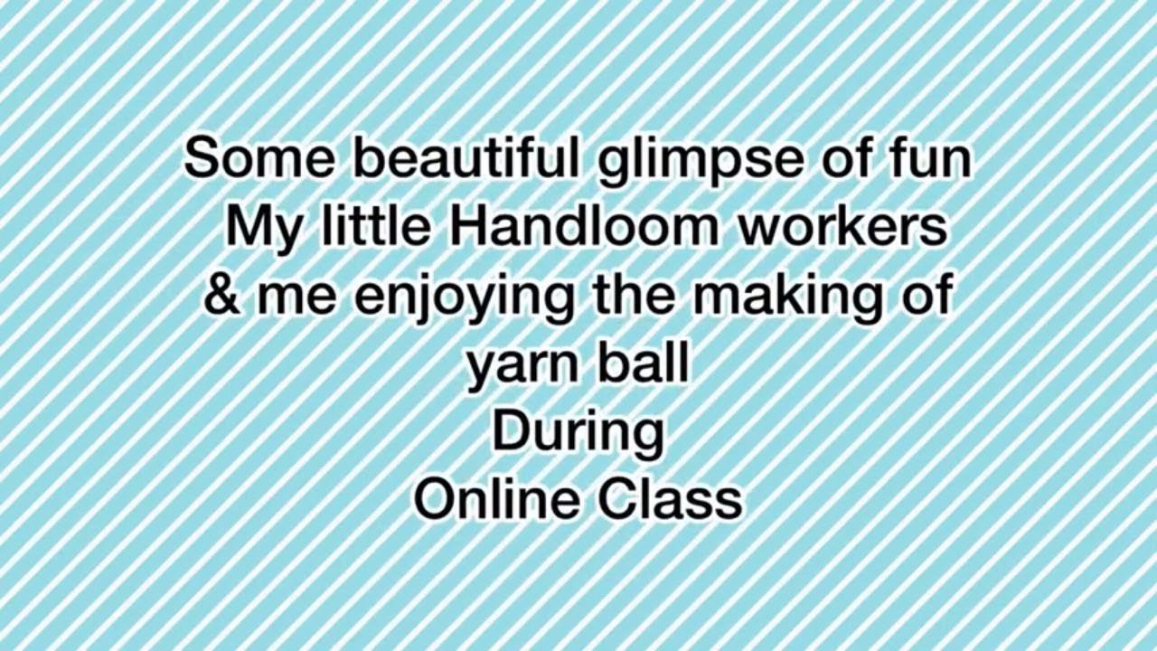 National Handloom Day (Online Class Activity) - YouTube
