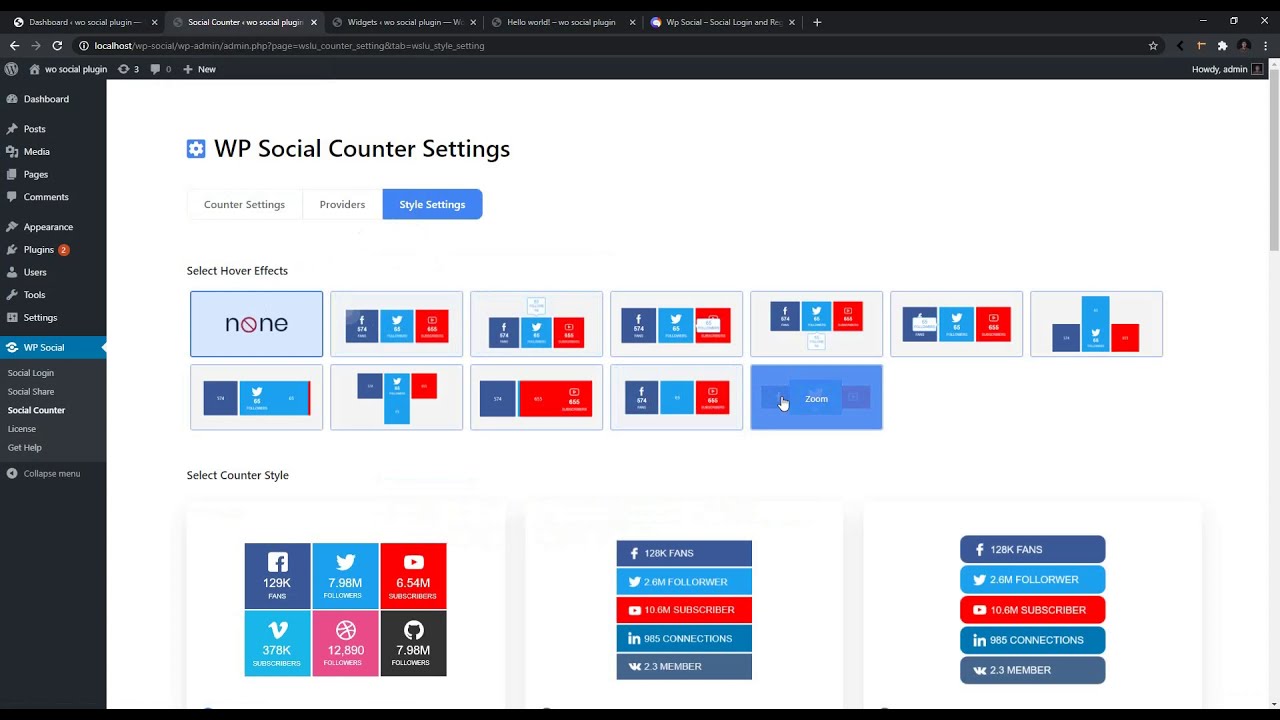How to Add Social Counter for Wordpress | WP Social - YouTube
