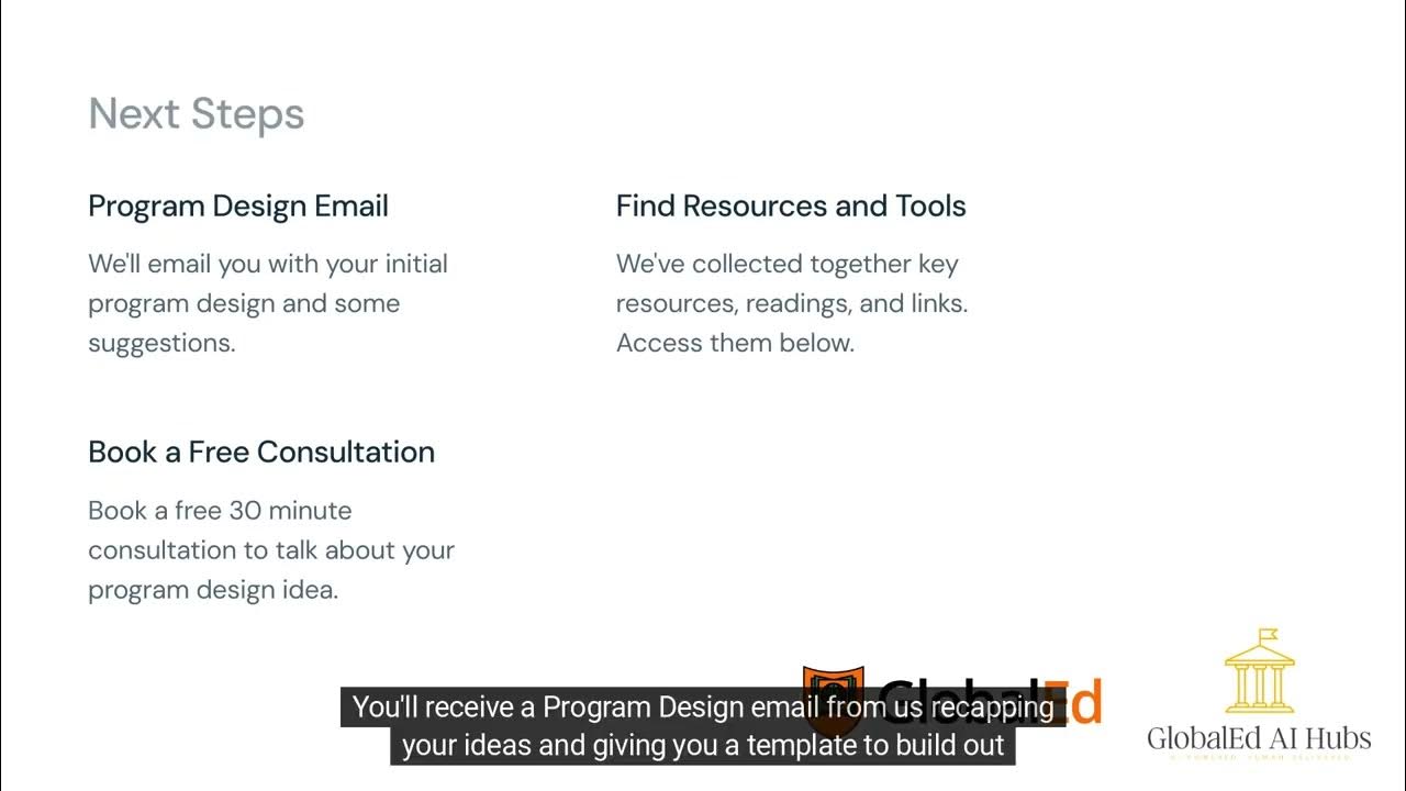 Program Design Next Steps - YouTube